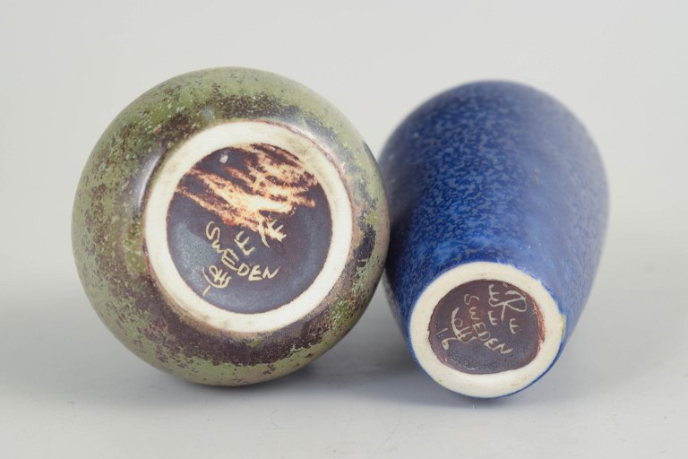 L Art - Carl-Harry Stålhane for Rörstrand, two miniature pitchers.